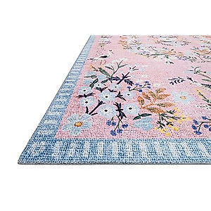 Loloi Rifle Paper Co Palais Rose/Sky 7'-6" x 9'-6" Area Rug