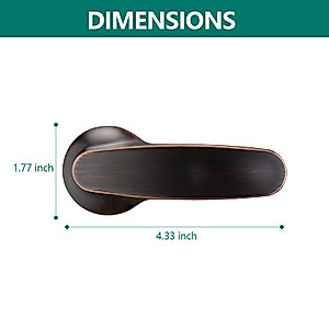 RAINREVIVE Repalcement Shower Handle, Compatible for 1300/1400 Series Tub Faucet for Delta, H79 Single Metal Lever Handle Kit, Oil Rubbed Bronze