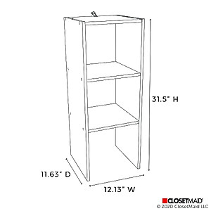 ClosetMaid 8953 Stackable 31-inch Vertical Organizer, White
