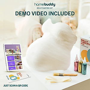 HomeBuddy Belly Casting Kit Pregnancy - All in One - DIY Pregnancy Belly Casting Kit for Expecting Moms