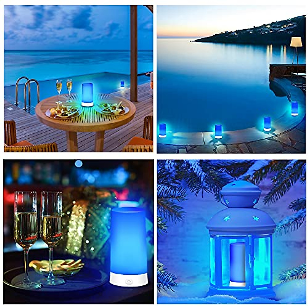 Led Flame Light Flicking Flame Candles Fire Lanterns Outdoor Hanging Lamps with Remote and 4 Flame Modes for Home Party Garden Christmas Decoration