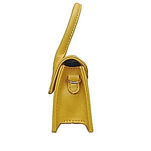 Cute Purse Mini Crossbody Bags for Women Girls Top Handle Clutch Handbag (yellow)