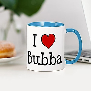CafePress I Love Bubba Mug Ceramic Coffee Mug, Tea Cup 11 oz