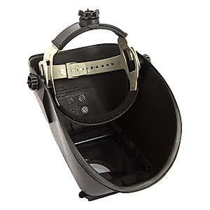 Forney 55672 Welding Helmet, Bandit III Flip Front, Shade-10,Black, Medium