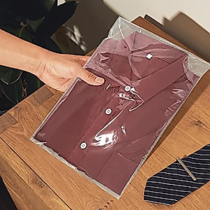 Morepack Large Self Sealing Cellophane Bags Self Adhesive,10x13 Inches Clear Resealable Cellophane Plastic Bags for Packaging Clothes, T-Shirts, Pants,200Pieces