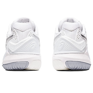 ASICS Women's Gel-Resolution 9 Tennis Shoes, 8.5, White/Pure Silver