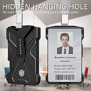 Oaridey Men's Ultra-Thin Aluminum Wallet with RFID Blocking, Black, 15 Card Slots