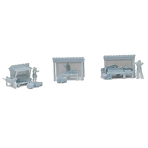 Outland Models Railway Layout Fresh Food and Spicies Market Set 1:160 N Scale