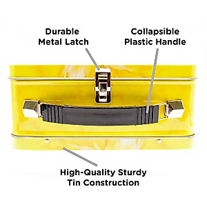 AQUARIUS Sesame Street Big Bird Fun Box - Sturdy Tin Storage Box with Plastic Handle & Embossed Front Cover - Officially Licensed Sesame Street Merchandise & Collectible