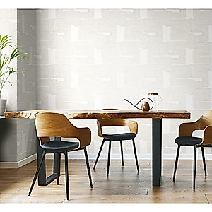 RoomMates RMK12214PL Nikki Chu Ivory White Zulu Signature Peel and Stick Wallpaper