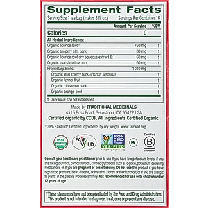 Traditional Medicinals Organic Throat Coat Tea, 16 ct