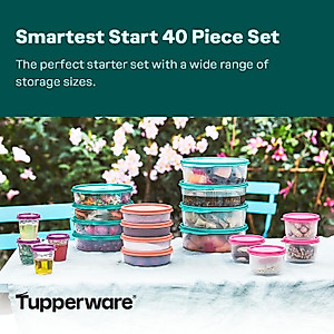 Tupperware Smartest Start 40 Piece Set, Dishwasher Safe and BPA Free (20 Containers, 20 Lids)