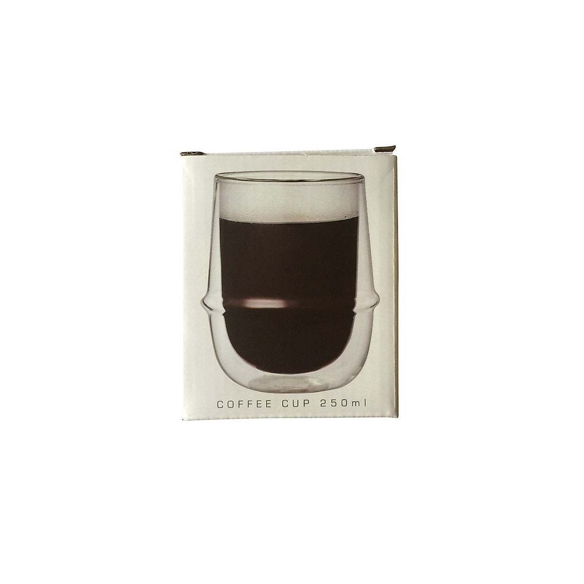 Double-Walled Kinto KRONOS Coffee Cups - Maintain Temperature - Prevent Condensation - 250 ml (8.45 fl. oz.) each - Set of 2