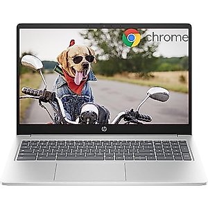 HP 15.6" Student Chromebook Laptop 2023 Newest, Quad-Core Intel Processor N200(Up to 3.7GHz), 8GB LPDDR5 RAM, 128GB Storage (64GB eMMC, 64GB MicroSD), Light & Thin, Long Battery, Chrome OS
