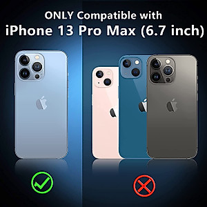 LOHASIC for iPhone 13 Pro Max Case Leather Compatible with Magsafe, Slim Business PU Non-Slip Grip Rugged Bumper Shockproof Full Body Protective Cover Phone Cases for iPhone 13 Pro Max 6.7" - Black