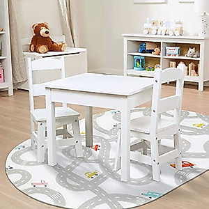 Road Traffic Kids Rug Children Playing with Cars Playmat 3x5 ft,Washable Play Carpet for Kids Playroom,Non-Slip Have Fun Safe Baby Nursery Rug for Toddler Boy? Bedroom Game Room Grey