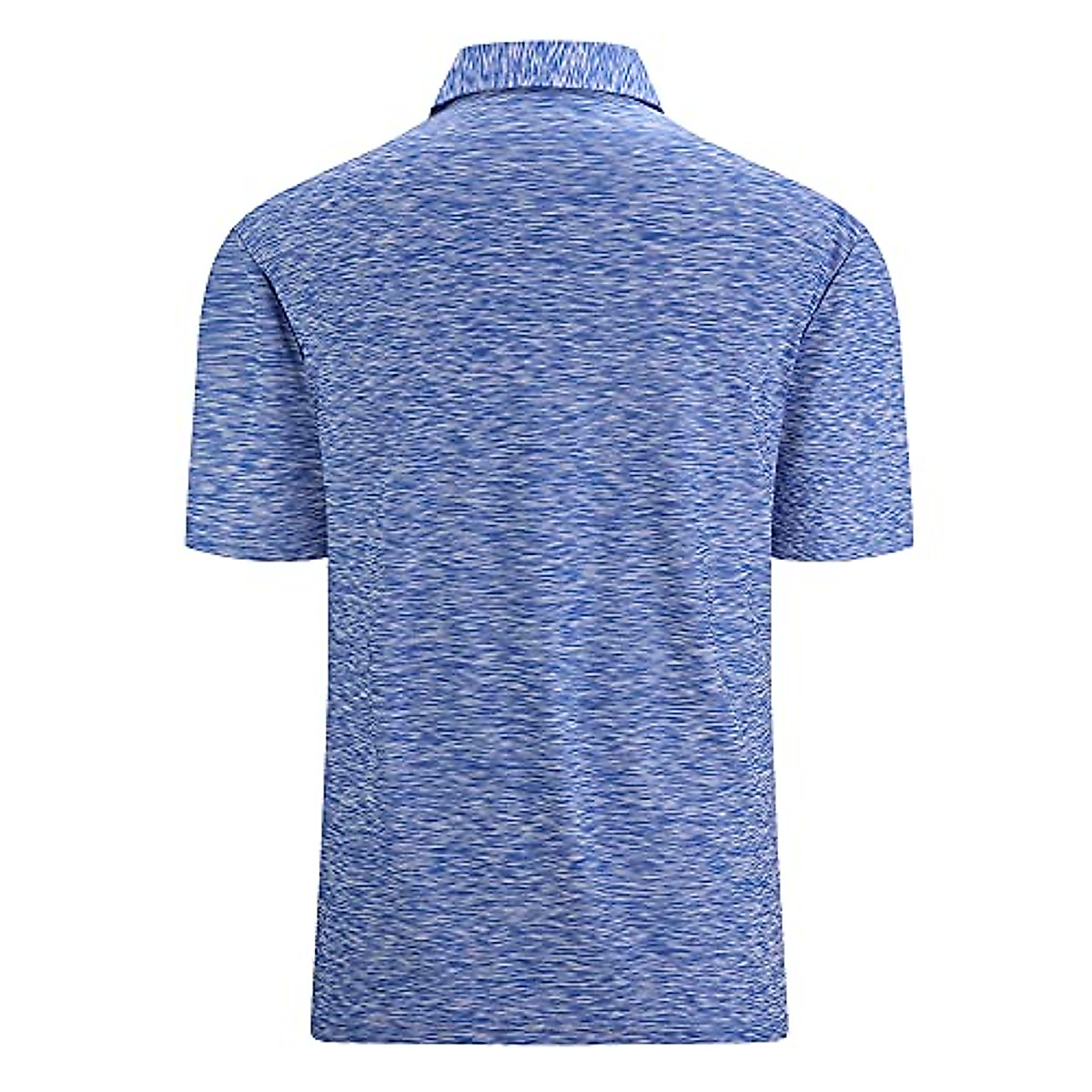 Alex Vando Mens Golf Shirt Moisture Wicking Quick-Dry Short Sleeve Casual Polo Shirts for Men,Blue,L
