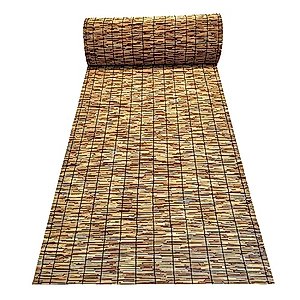 MGCD Natural Reed Fencing,Wall-Mounted Reed Curtain,1-1.5M Wooden Garden Screen Fence,Uv Protection Sunlight Filter for Home Decoration (Size : L1.2XH2.5M)