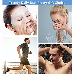 bodbop XINGZHE Metal Hairband - Unisex Elastic Non-Slip Wavy Headband for Sports, Fashion, 2 PCS