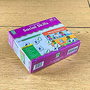 Key Education Social Skills Boxed Game Set, 15 Board Games With Social Emotional Learning Activities, File Folder Social Skills Learning Games for Autism, Preschool, Kindergarten, 1st and 2nd Grade