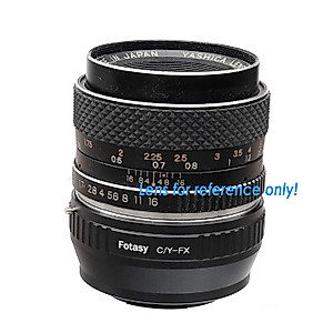 Fotasy Contax Yashica C/Y Lens to Fuji X Adapter, CY Lens X Mount Adapter, Compatible with Fujifilm X-Pro1 X-Pro2 X-Pro3 X-E2 X-E3 X-A10 X-M1 X-T1 X-T2 X-T3 X-T4 X-T10 X-T20 X-T30 X-T30II X-T100 X-H1