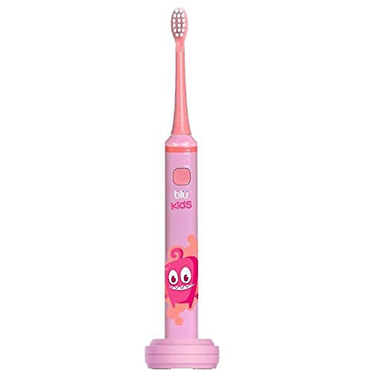 Blu Smart Bluetooth Enabled Kids Toothbrush with Live Tracking App to Teach Children Healthy Brushing Habits, Share Results with Your Dentist, Wireless Rechargeable Electric (Pink)