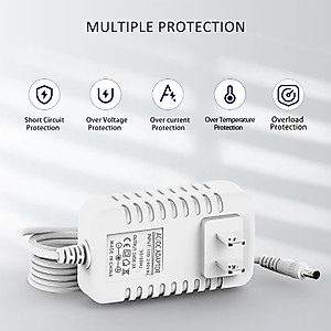 BOEEA 5V Power Cord Replacement for Graco Duetsoothe Swing, Charger for Simple Sway and Nova Baby Swing, 6.6 Ft Charging Cable, White