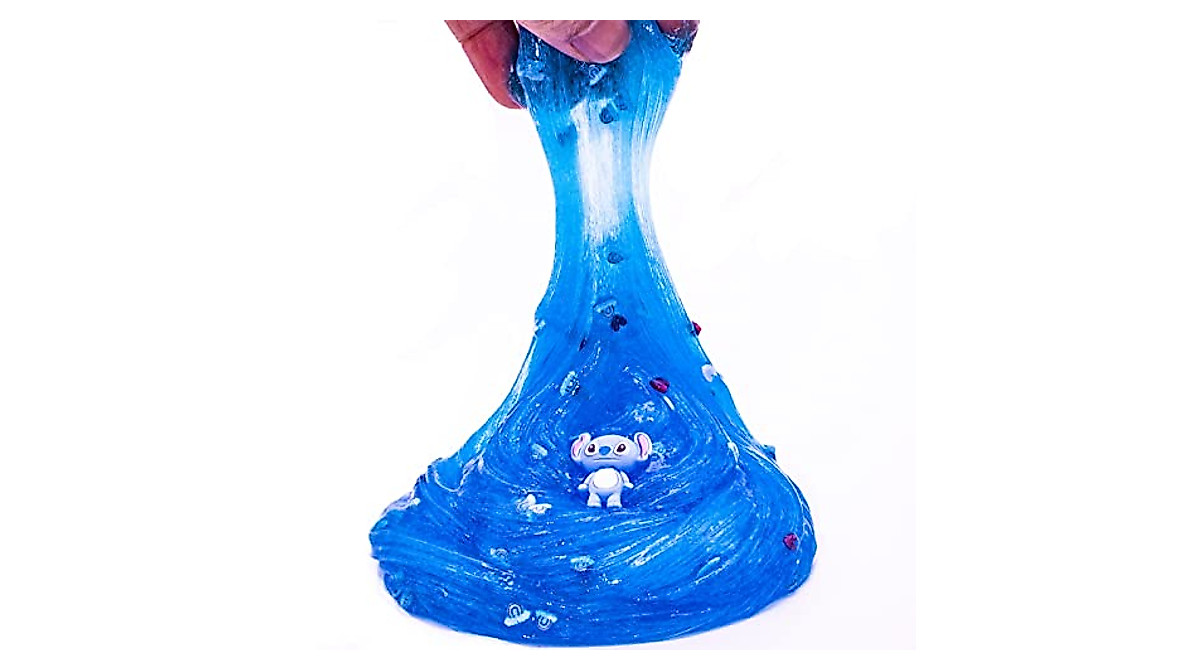 HFCHUPIN Blue Crunchy Crystal Slime - Super Soft Kids Toy