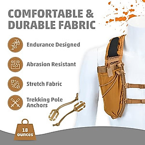 M Orange Mud Adventure Pack 12L, Coyote Brown 3.0, with TPH