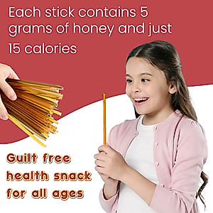 Honey Sticks Flavored (Pack of 50) - Raw Honey Straw Variety Pack for Tea, Coffee & Healthy Snack for Kids & Adults - Single Serve Pure American Honey Sticks by Bee Silly Honey
