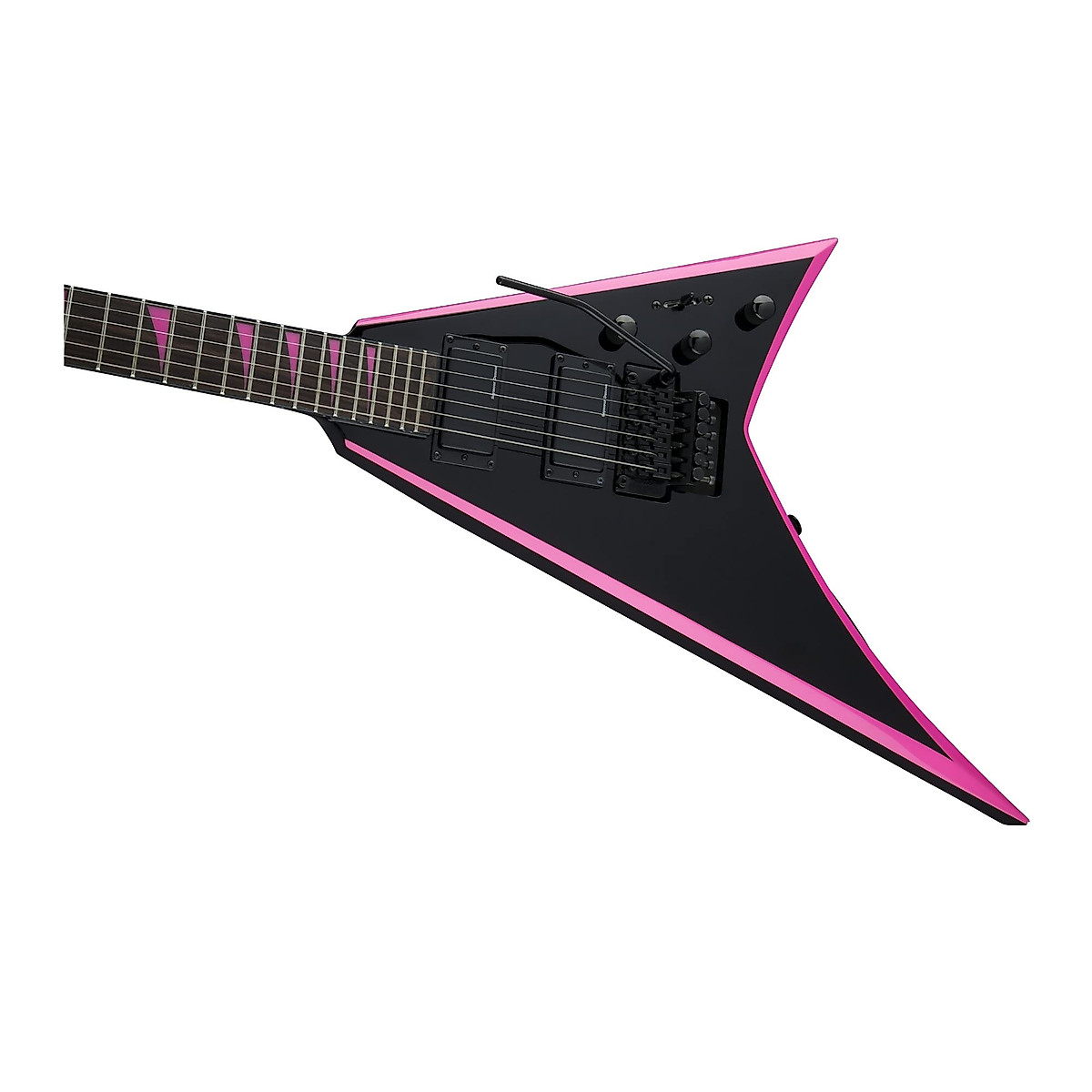 Jackson X Series Rhoads RRX24 - Black with Neon Pink Bevels