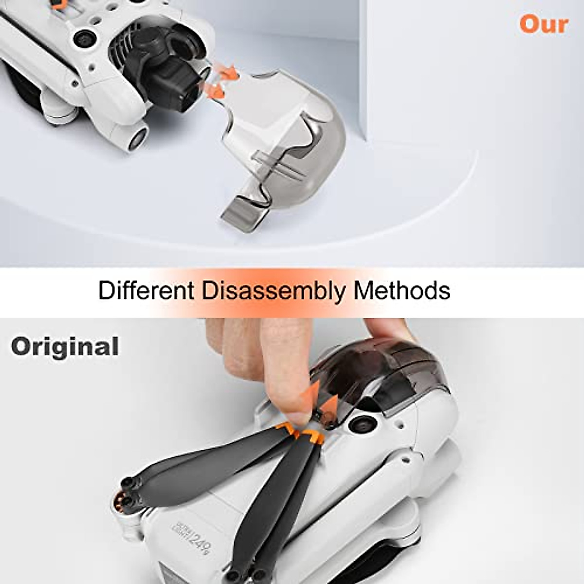 GardTok Mini 3 Pro Gimbal Protector, Lens Cover Dustproof Cap, Lens Hood Gimbal Guard for DJI Mini 3 Pro Drone Accessories