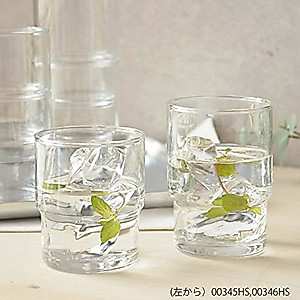 Toyo Sasaki Glass 00346HS Tumbler Glass, HS Stack Tumbler, Father's Day, 8.5 fl oz (250 ml), 6 Stacks, Made in Japan, Dishwasher Safe, Shatter-Resistant, Tumbler, Glass, Cup