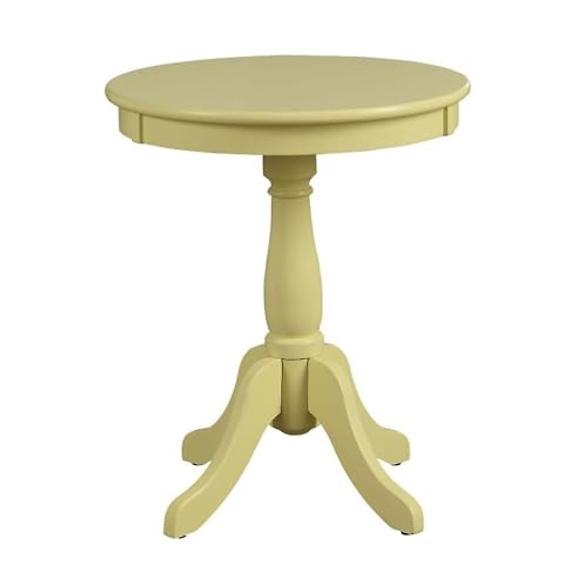 Gualiy Side Table in Light Yellow, End Tables for Bedroom, 18.00" L x 18.00" W x 22.00" H