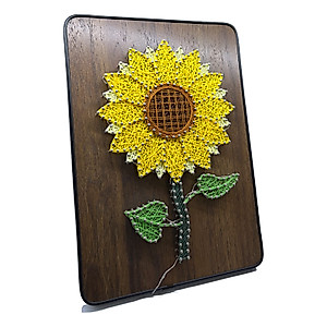 Faynore DIY String Art for Kids Adult Creative DIY Craft Kit with All Necessary Accessories and Frame - Home Wall Decorations Tabletop Decor - Gifts for Women Children (8.2" x 11.8") (Sunflower)