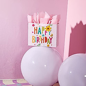 13" Large Gift Bag with Tissue Paper for happy Birthday gift bags for Girls