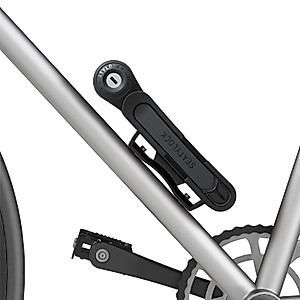 FoldyLock Compact Folding Bike Lock - Award Winning Patented Lightweight High Security Bicycle Lock - Heavy Duty Anti Theft Smart Secure Guard with Key and Case for Bikes or Scooter - 85 cm