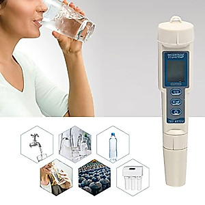 VOLDAX High Accuracy Portable 3 in 1 Pen Type Digital PH/EC/Temp Meter Water Quality Monitor Tester ph Water Tester