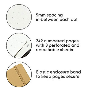 LEUCHTTURM1917 Metallic Special Edition - Medium A5 Dotted Hardcover Notebook (Gold) - 251 Numbered Pages