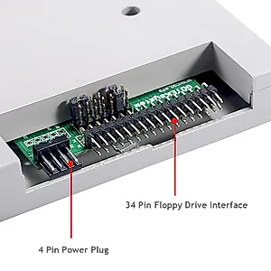 GoTEK SFR1M44-U100 3.5 Inch 1.44MB USB SSD Floppy Drive Emulator Grey