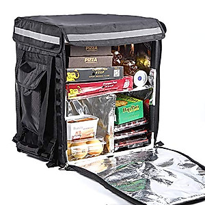 Richway 96L Big Capacity Food Delivery Backpack, Black