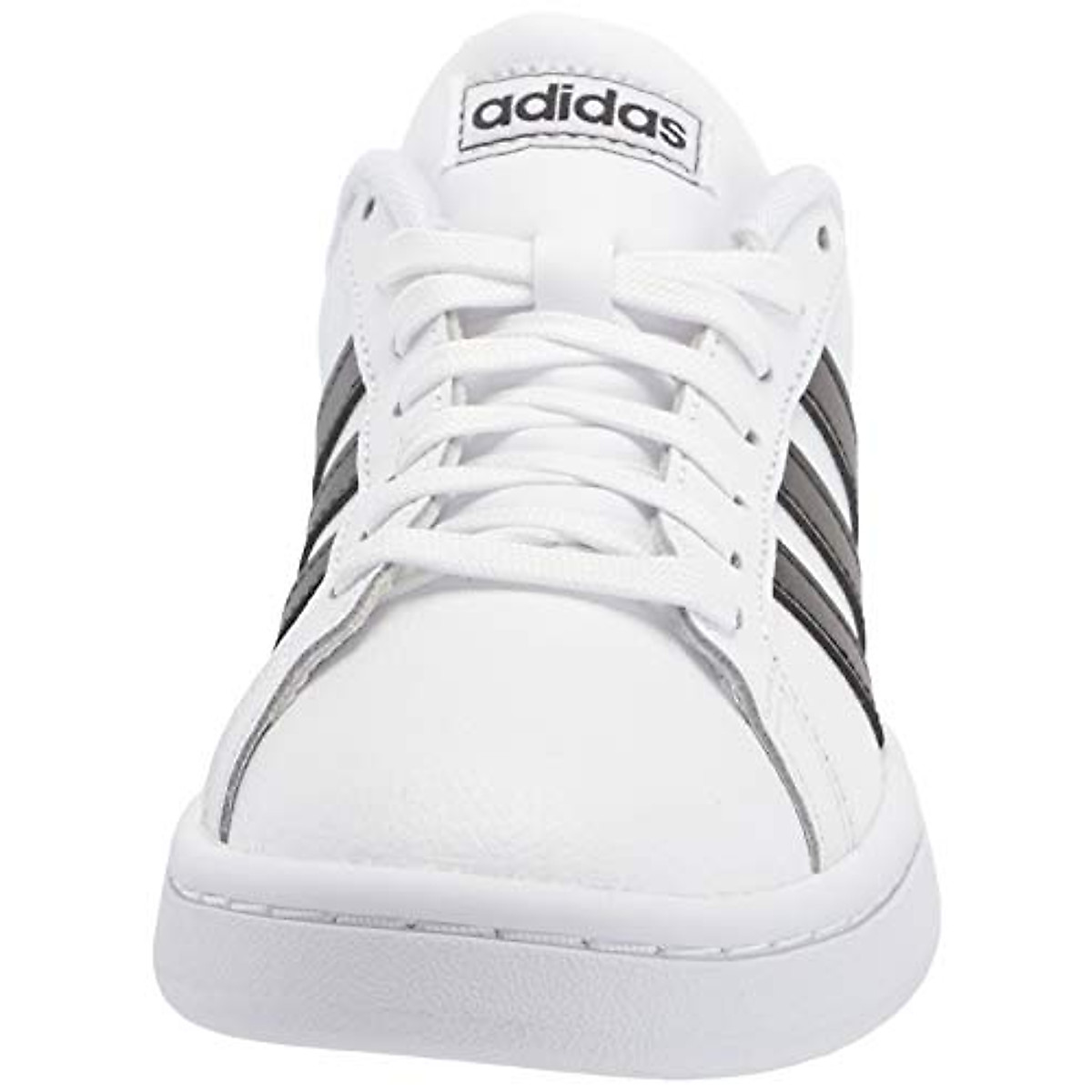 adidas men's Grand Court Sneaker, White/Black/White, 11.5 US