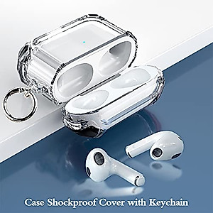AnNengJing Custom Photo Name AirPods 3 Case with Keychain,Personalized Soft Clear TPU AirPods 3rd Gen Case Cover