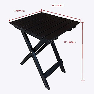 Rocking Rocker - S001BK Black Porch Rocker with Side Table - Set of 2 pcs Good Price!!!