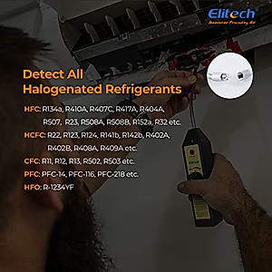Elitech WJL-6000 Freon Leak Detector Halogen Gas Tester HVAC Refrigerant AC Sniffer R22 R410A R134A
