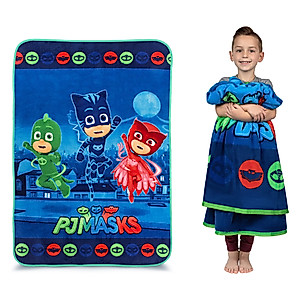Franco Kids Bedding Super Soft Plush Microfiber Blanket, Twin/Full Size 62" x 90", PJ Masks,A46518