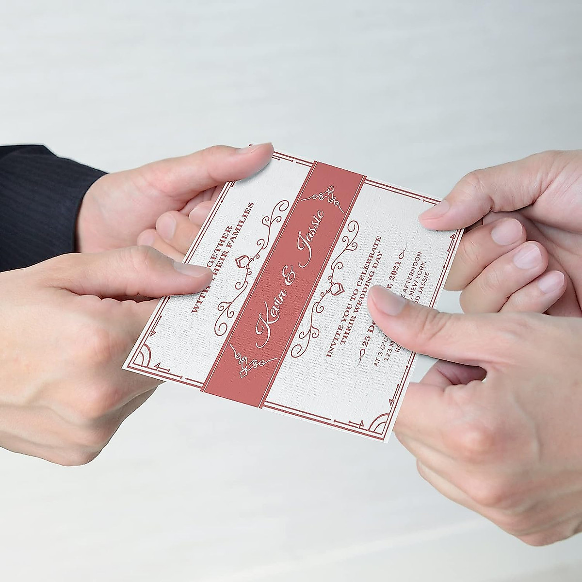 400 Sheets White Linen Cardstock Invitation Cardstock Heavy Weight Blank Printer Paper Cardstock 92lb 250GSM Card Stock for Printer Index Cards Cover Postcards Plain Flash Note 250GSM (5 x 7 Inch)