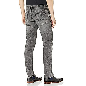 A | X ARMANI EXCHANGE Men's 5 Pocket Stretch Cotton Grey Denim Pant, 32x32