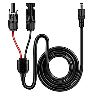 GOLABS 3.3Feet MC4 Solar Panel Connector to DC5.5x2.1mm Adapter Extension Cable 16AWG Heavy Duty Solar Charge Cable for Solar Generator Power Station and Solar Panel