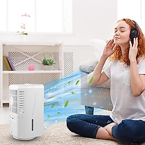 Portable Air Conditioners, Personal Mini Air Conditioner with 3 Wind Speed & 400ML Water Tank, USB Quiet Air Cooler for Small Room Bedroom Office Home
